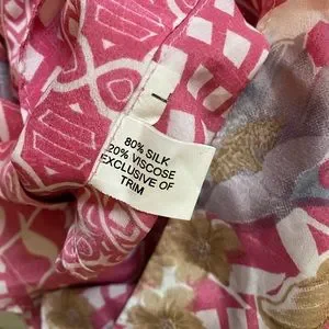 Kariza Designs | Skirts | Kariza Pink White Leaf Vine Print Convertible ...